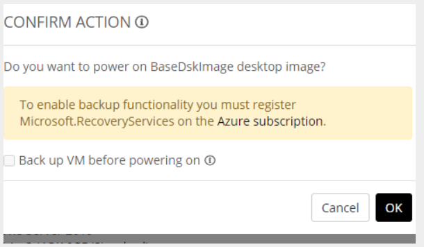 Troubleshoot Unable to Select "Back up VM" After Registering Microsoft.RecoveryServices – Nerdio ...