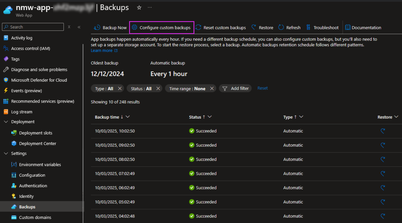 Back up and restore Nerdio Manager configuration – Nerdio Manager for Enterprise