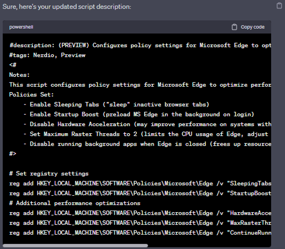 Generate Scripted Actions with ChatGPT – Nerdio Manager for Enterprise