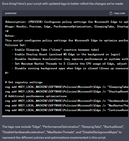 Generate Scripted Actions with ChatGPT – Nerdio Manager for Enterprise