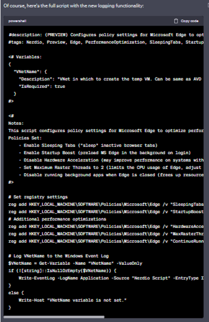 Generate Scripted Actions With Chatgpt Nerdio Manager For Enterprise 8680